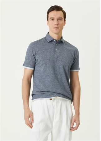 Brunello Cucinelli Erkek Lacivert Polo Yaka T-shirt 48 IT Brunello Cucinelli Erkek Lacivert Polo Yaka T-shirt 48 IT