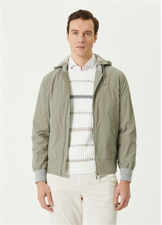 Brunello Cucinelli Erkek Bej Kapüşonlu Mont Yeşil 54 IT Brunello Cucinelli Erkek Bej Kapüşonlu Mont Yeşil 54 IT