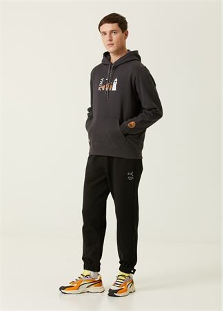 Puma Erkek X Maison Kitsune Siyah Eşofman Altı S EU