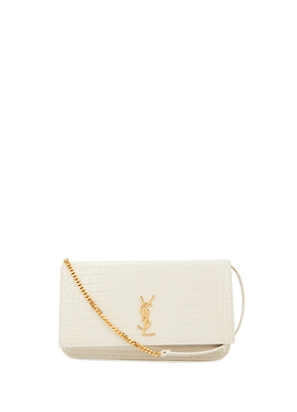 Kadın Monogram Beyaz Krokodilli Deri Omuz Çantası Bej Eu Kadın Monogram Beyaz Krokodilli Deri Omuz Çantası Bej Eu