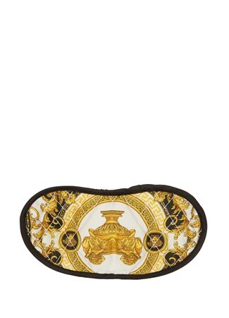 Versace Gold Barok Desenli İpek Göz Bandı EU