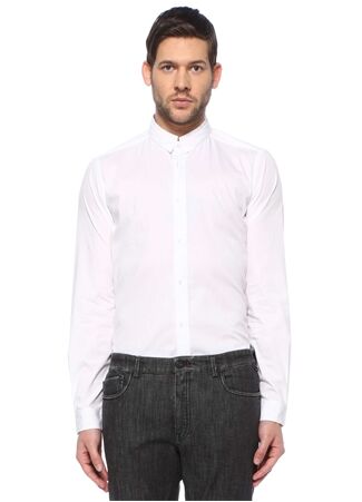Palzileri Lab Erkek Beyaz Dik Yaka Gömlek 4 IT