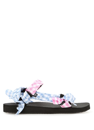 Arizona Love Kadın Mavi Pembe Pötikareli Sandalet 36 EU