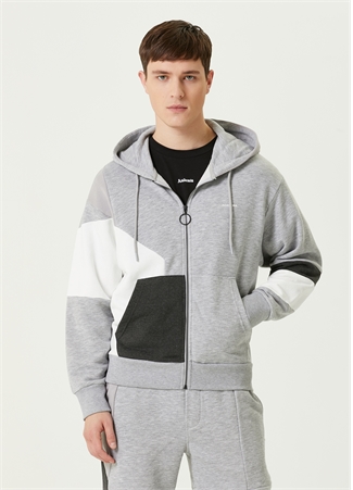Academia Erkek Gri Kapüşonlu Parçalı Sweatshirt Xs Eu Academia Erkek Gri Kapüşonlu Parçalı Sweatshirt Xs Eu