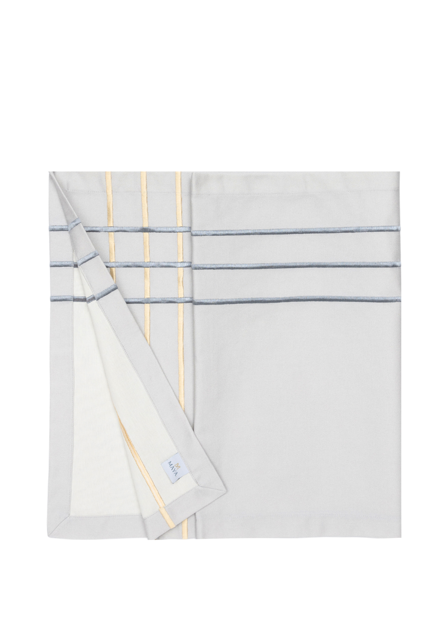 Meja Atelier - Maya Majesty Gri %100 Pamuk Runner - GRİ