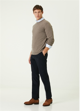Corneliani Erkek Regular Fit Lacivert Pantolon 48 IT Corneliani Erkek Regular Fit Lacivert Pantolon 48 IT