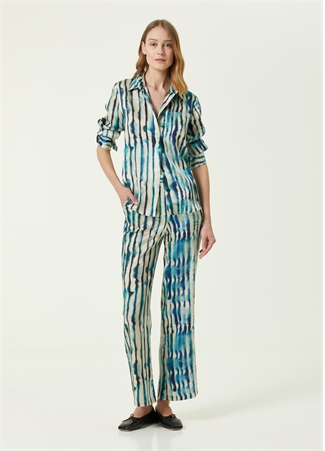 Anim Kadın Zoa Batik Desenli İpek Pantolon S EU Anim Kadın Zoa Batik Desenli İpek Pantolon S EU