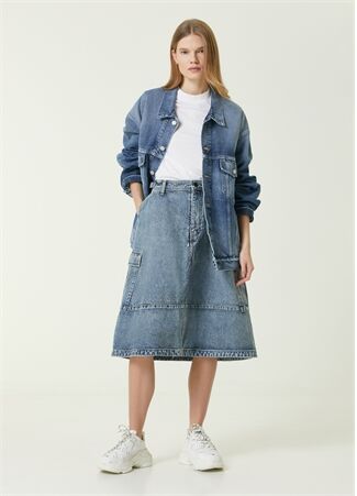 Balenciaga Kadın ETEK Mavi 36 IT