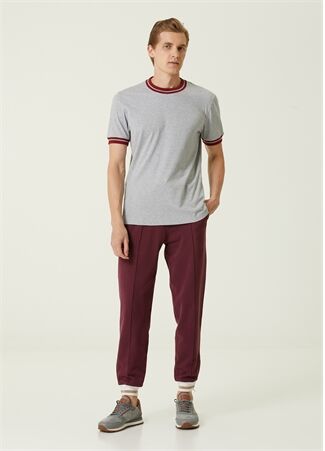 Brunello Cucinelli Erkek Bordo Jogger Eşofman XL EU