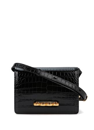 Alexander McQueen Kadın Siyah Deri Çanta EU
