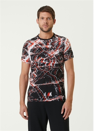 Isaora Erkek Turuncu Bisiklet Yaka Desenli T-shirt S EU Isaora Erkek Turuncu Bisiklet Yaka Desenli T-shirt S EU