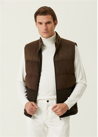 Network Erkek Slim Fit Kahverengi Puff Yelek S Eu Network Erkek Slim Fit Kahverengi Puff Yelek S Eu