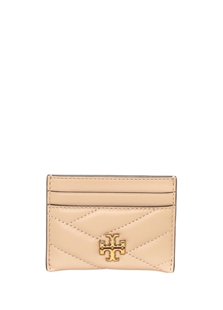 Tory Burch Kadın Kira Chevron Altın Rengi Kapitoneli Deri Kartlık Pembe EU