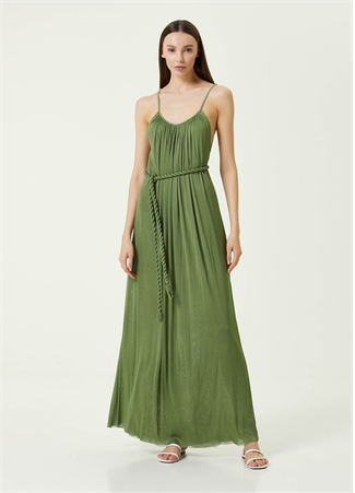 Elena Makri Kadın Yeşil İpek Maksi Elbise Eu Elena Makri Kadın Yeşil İpek Maksi Elbise Eu