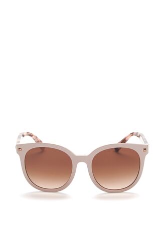 Valentino Kadın Bej Yuvarlak Formlu Güneş Gözlüğü 55 EU