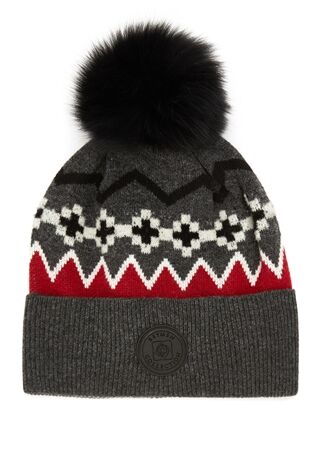 Beymen Collection Kadın Antrasit Desenli Bere Gri EU Beymen Collection Kadın Antrasit Desenli Bere Gri EU