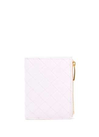Bottega Veneta Kadın Pembe Örgü Dokulu Deri Cüzdan EU Bottega Veneta Kadın Pembe Örgü Dokulu Deri Cüzdan EU