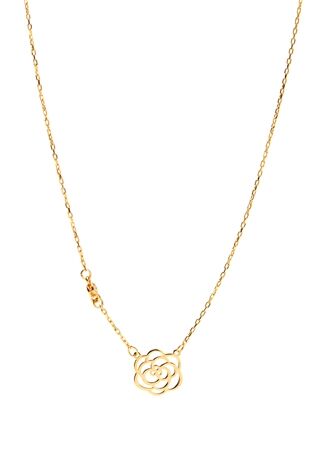 Collection-Alper Tunçoku Kadın Uç Detaylı Altın Rengi Kolye EU