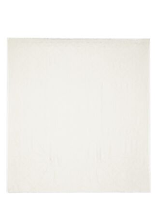 Fendi Kadın Beyaz Desenli Yün Şal EU