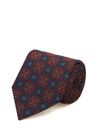 Fiorio Erkek Colorblocked Desenli İpek Kravat EU