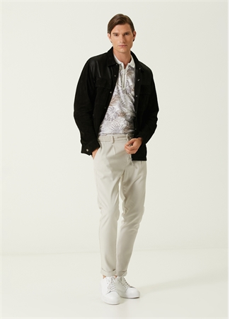 Network Erkek Jogger Fit Bej Beli Kordonlu Pantolon Gri 52 EU