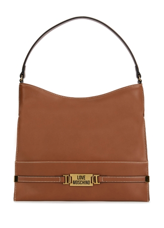 Love Moschino Kadın Taba Logolu Omuz Çantası Turuncu EU Love Moschino Kadın Taba Logolu Omuz Çantası Turuncu EU