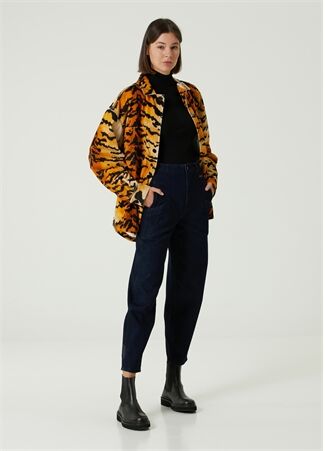 Philosophy di Lorenzo Serafini Kadın Kaplan Desenli Ceket Sarı 40 IT