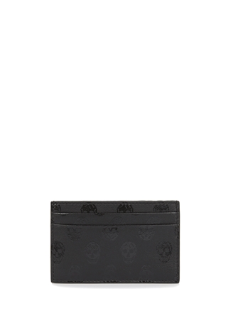 Alexander McQueen Erkek Siyah Kurukafa Desenli Deri Kartlık EU Alexander McQueen Erkek Siyah Kurukafa Desenli Deri Kartlık EU