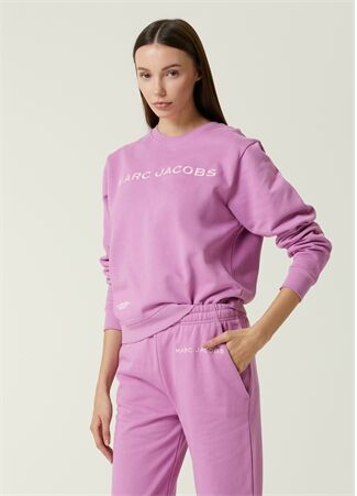 Marc Jacobs (The) Kadın Pembe Logolu Sweatshirt M EU Marc Jacobs (The) Kadın Pembe Logolu Sweatshirt M EU