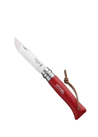 Opinel Inox No 8 Kırmızı Deri Kılıflı Paslanmaz Çakı EU Opinel Inox No 8 Kırmızı Deri Kılıflı Paslanmaz Çakı EU