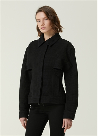 Givenchy Kadın Siyah Logo Motifli Denim Ceket S EU Givenchy Kadın Siyah Logo Motifli Denim Ceket S EU