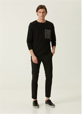 Network Erkek Slim Fit Siyah Pantolon 54-6N EU