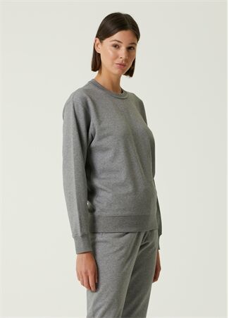 Kenzo Kadın Gri Bisiklet Yaka Sweatshirt S EU