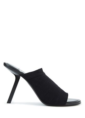 Balenciaga Kadın Siyah Topuk Detaylı Terlik 36 EU