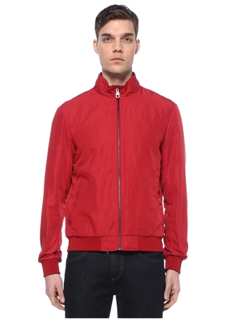 Palzileri Lab Erkek Kırmızı Dik Yaka Bomber Mont 52 IT