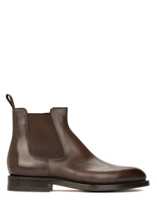 Santoni Erkek Kahverengi Deri Bot 0.5 UK Santoni Erkek Kahverengi Deri Bot 0.5 UK