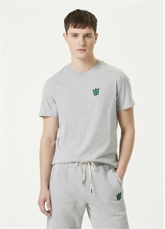 Zadig&Voltaire Erkek Gri Patch Detaylı T-shirt S EU