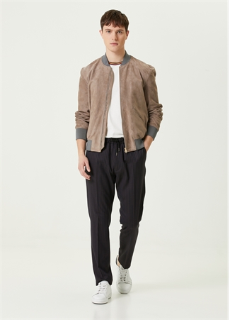 Paul Smith Erkek Lacivert Beli Kordonlu Çizgili Yün Pantolon 32 Us Paul Smith Erkek Lacivert Beli Kordonlu Çizgili Yün Pantolon 32 Us