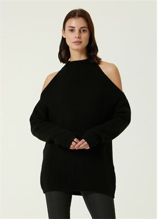 Network Kadın Slim Fit Siyah Kazak S EU