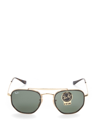 Ray-Ban Siyah Gold Kare Formlu Güneş Gözlüğü Altın Rengi 52 EU Ray-Ban Siyah Gold Kare Formlu Güneş Gözlüğü Altın Rengi 52 EU