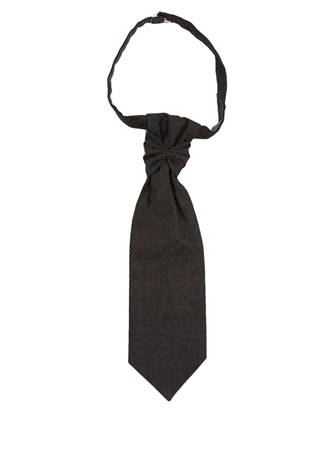 Cerimonia Erkek Siyah Etnik Desenli Kravat EU
