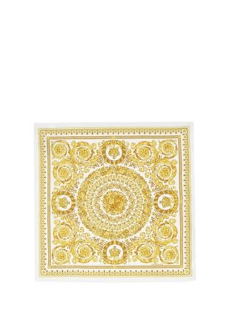 Versace Kadın Barocco Beyaz İpek Fular EU Versace Kadın Barocco Beyaz İpek Fular EU