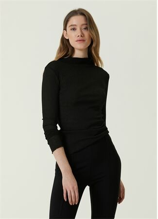 Network Kadın Slim Fit Siyah T-shirt XL EU