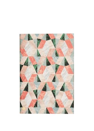 Octaevo Colorblocked Mermer Desenli Defter Beyaz EU