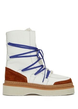 Beymen Club Kadın Beyaz Deri Bot 36