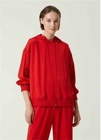 Beymen Collection Kadın Kırmızı Kapüşonlu Saten Bluz Turuncu 42 Beymen Collection Kadın Kırmızı Kapüşonlu Saten Bluz Turuncu 42