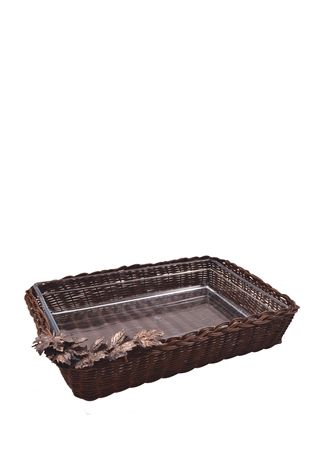 Unique by AV Doğa Dikdörtgen Bambu Borcam Kahverengi Unique by AV Doğa Dikdörtgen Bambu Borcam Kahverengi