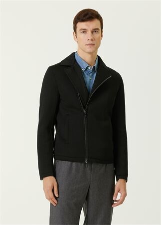 Emporio Armani Erkek Siyah Polo Yaka Mont XL EU