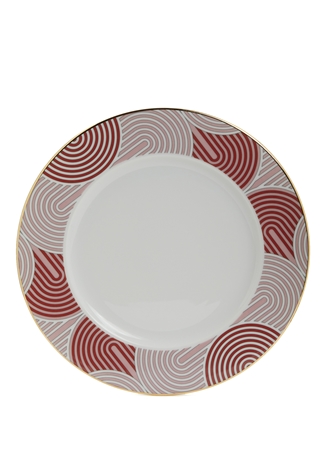 La Doublej Colorblock Geometrik Desenli Porselen Servis Tabağ Çok Renkli La Doublej Colorblock Geometrik Desenli Porselen Servis Tabağ Çok Renkli