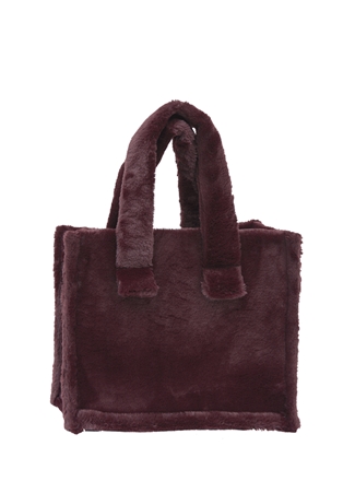 Toubiq Kadın Teddy Dodo Bordo Suni Kürk El Çantası EU Toubiq Kadın Teddy Dodo Bordo Suni Kürk El Çantası EU